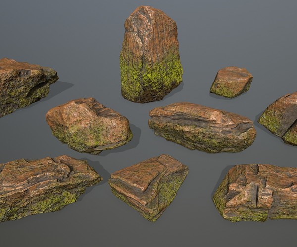 ArtStation - mossy rocks | Resources