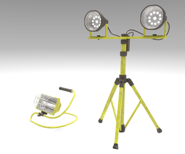 ArtStation - Industrial Lights Low-poly 3D model | Resources