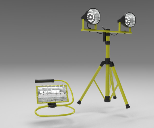 ArtStation - Industrial Lights Low-poly 3D model | Resources