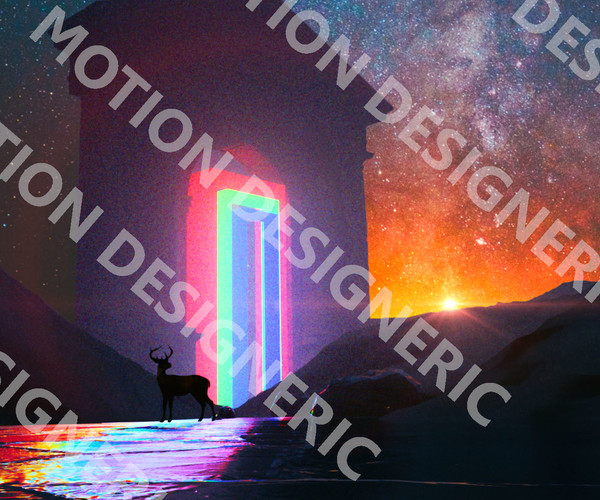 ArtStation - RGB Nigth Deer | Artworks