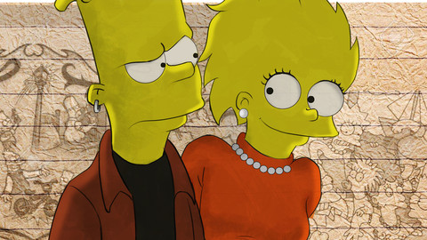 ArtStation - El Barto and Lisa | Artworks