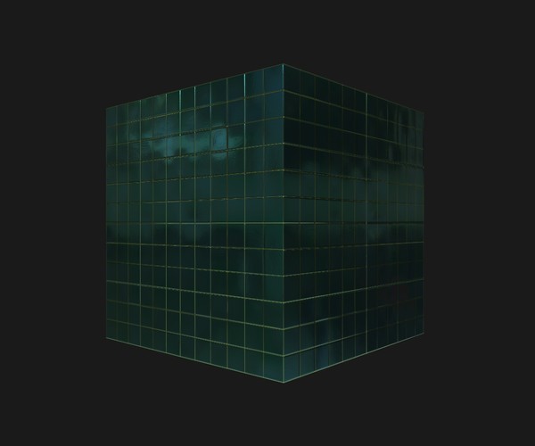 ArtStation - Reflective blue tiles | Resources