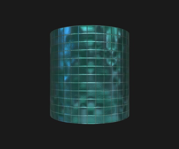 ArtStation - Blue tiles pbr | Resources