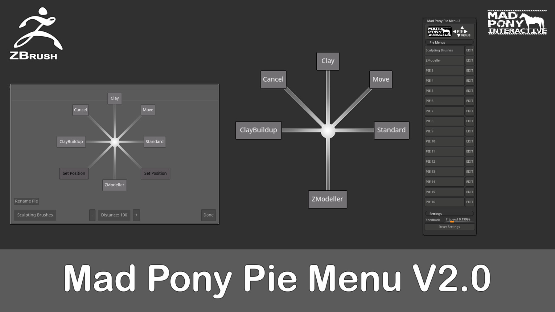 ArtStation - Zbrush - Pie Menus | Resources