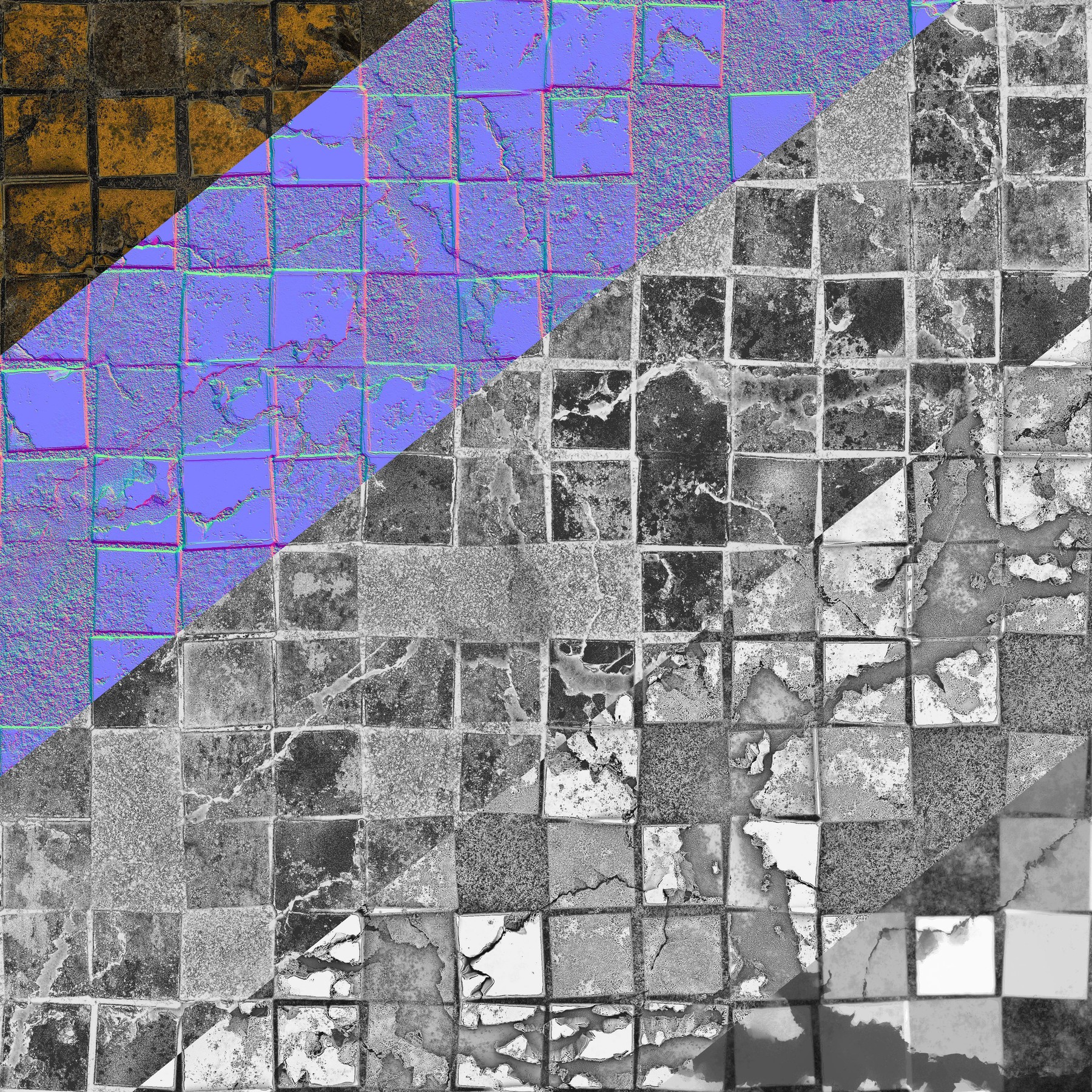 ArtStation - 40. Broken Tiles#04 | Game Assets