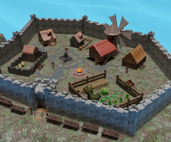 ArtStation - Old Town | Resources