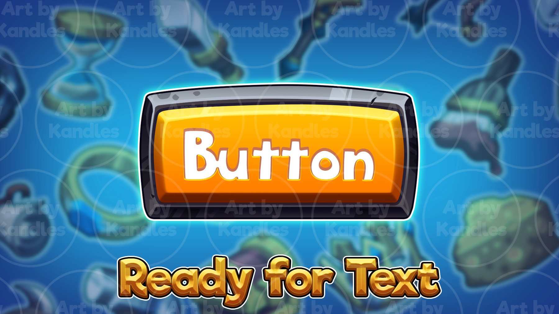 ArtStation - Cute RPG Buttons Set | Game Assets