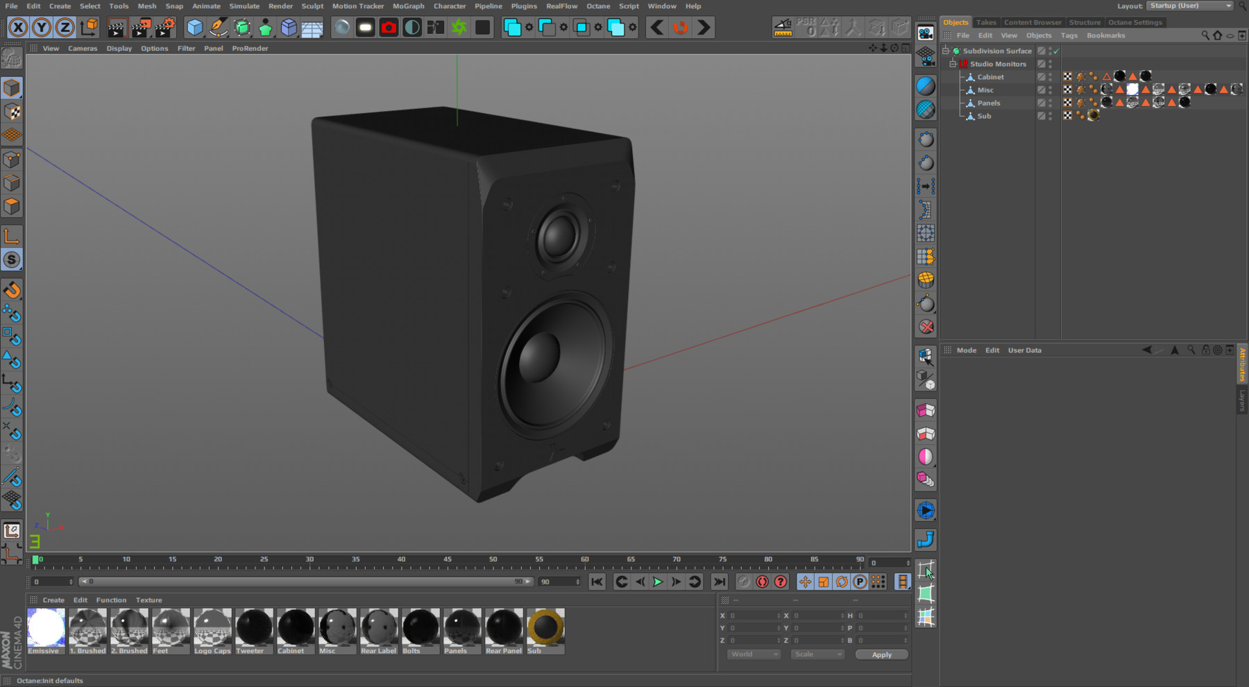 ArtStation - Studio Monitor Speakers 3D Model | Resources
