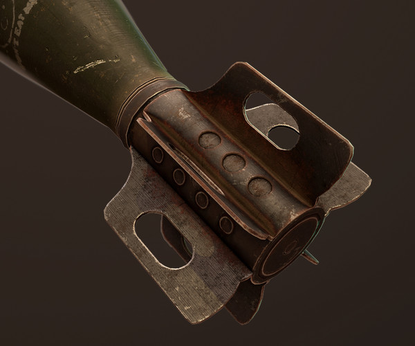 ArtStation - 81mm | Mortar bomb For AAA Game | Game Assets
