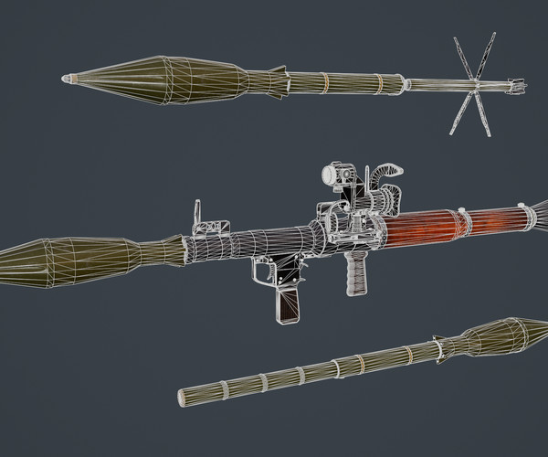 ArtStation - RPG-7 Rocket Launcher | Game Assets