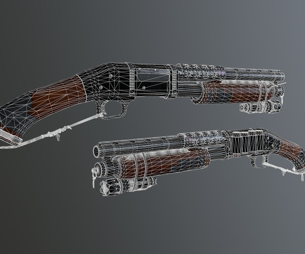 ArtStation - Short Barrel Apocalyptic Shotgun | Game Assets
