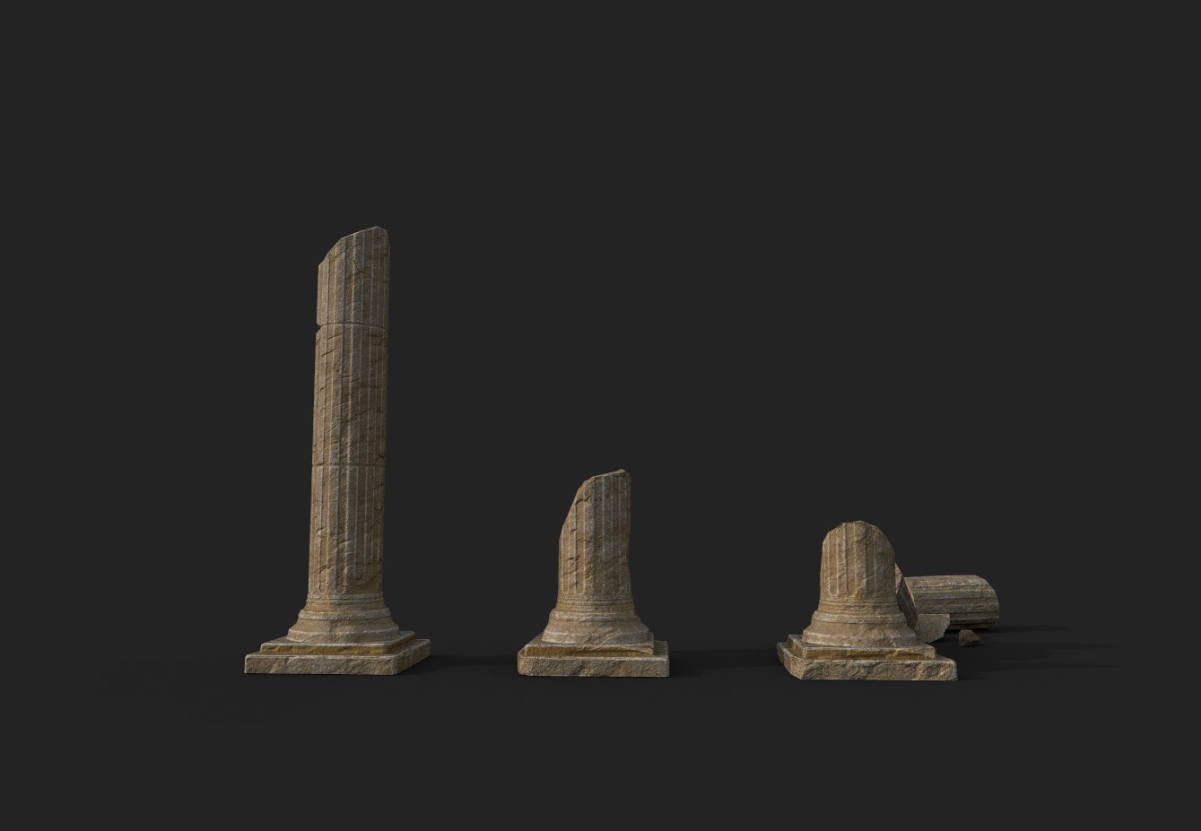 ArtStation - Broken Columns Set | Resources