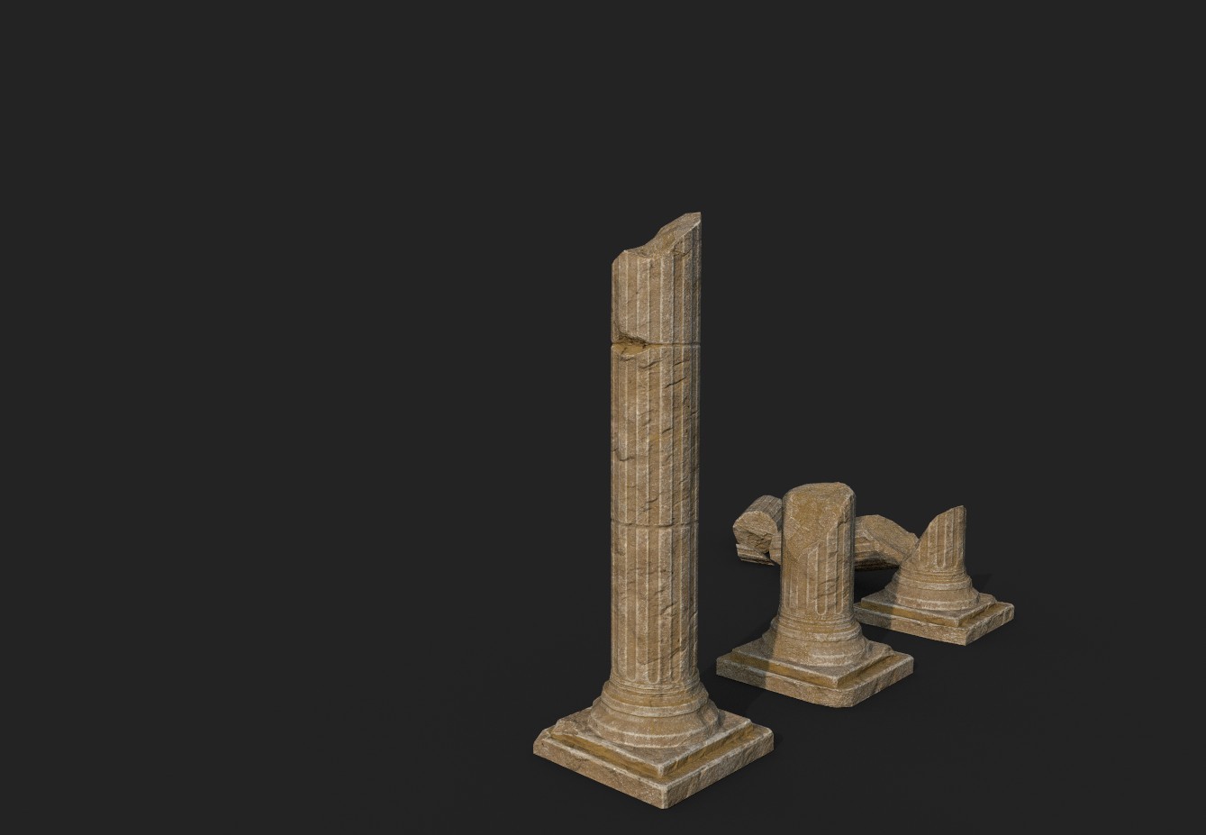 ArtStation - Broken Columns Set | Resources