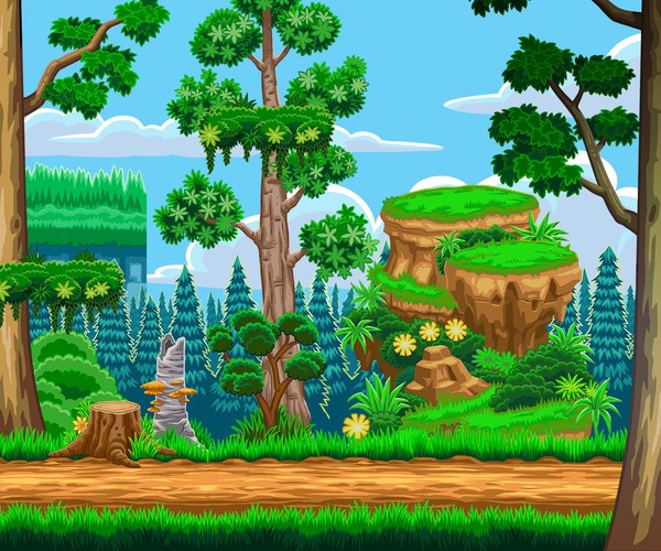 ArtStation - 2d Forest Pack | Game Assets