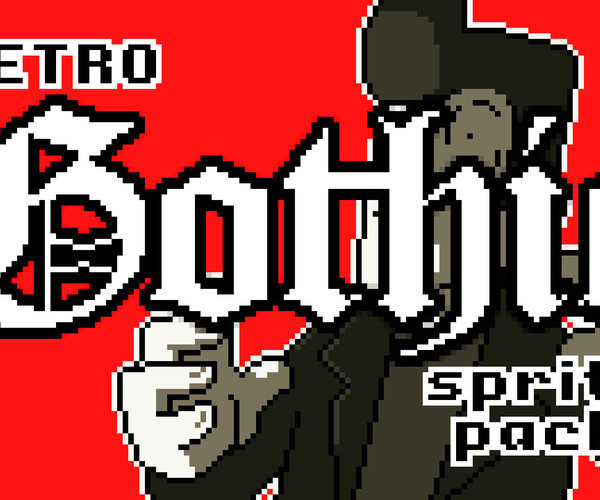 ArtStation - RETRO GOTHIC SPRITE PACK | Game Assets