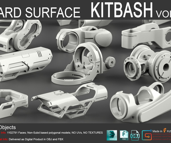 ArtStation - Hard Surface KitBash Vol 6 | Resources