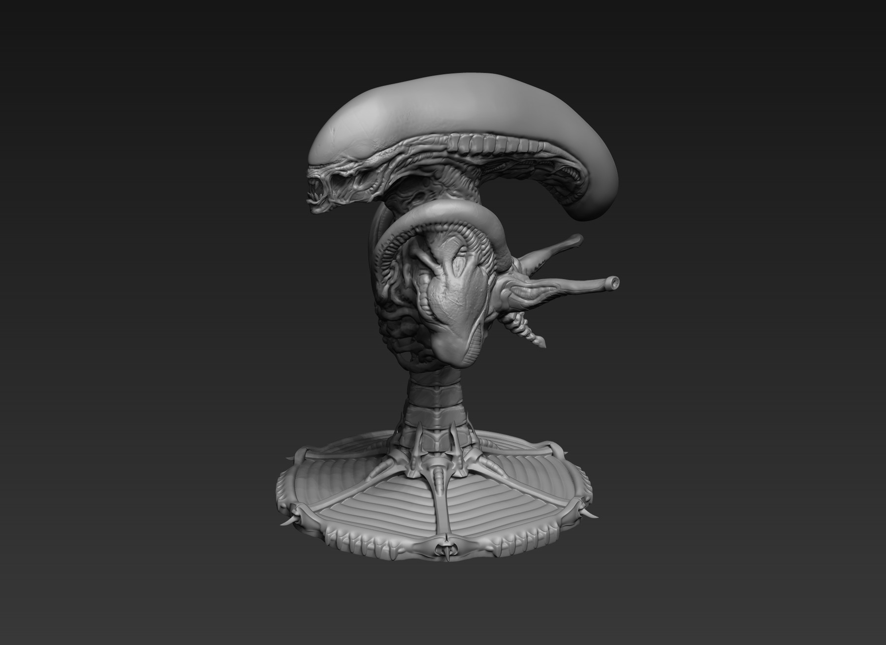 ArtStation - Alien Bust Statue | Resources