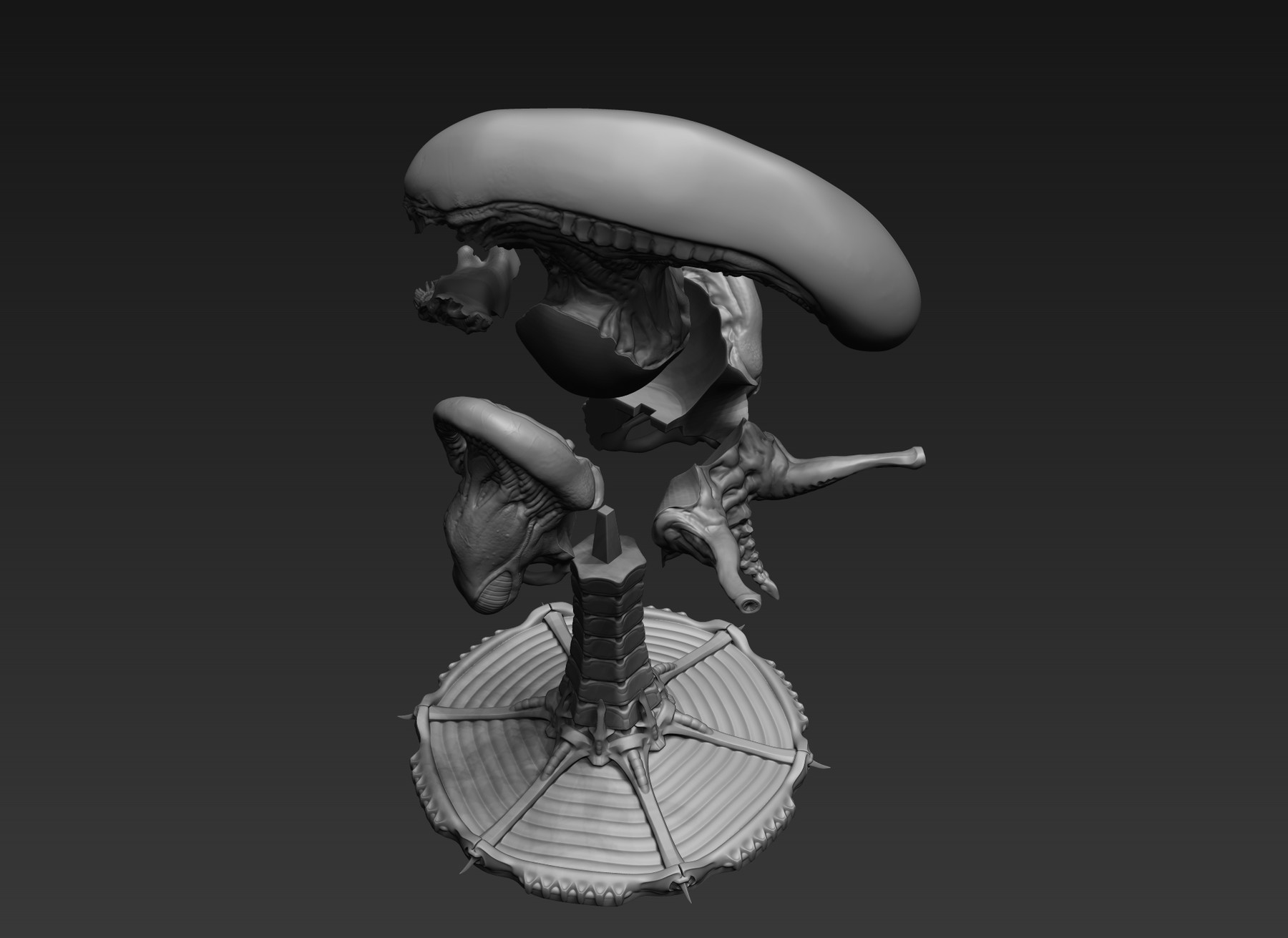 ArtStation - Alien Bust Statue | Resources