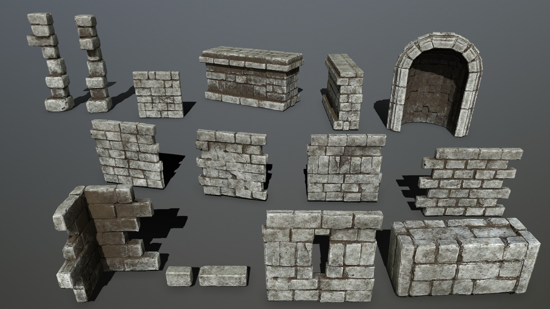 ArtStation - old ruin set | Resources