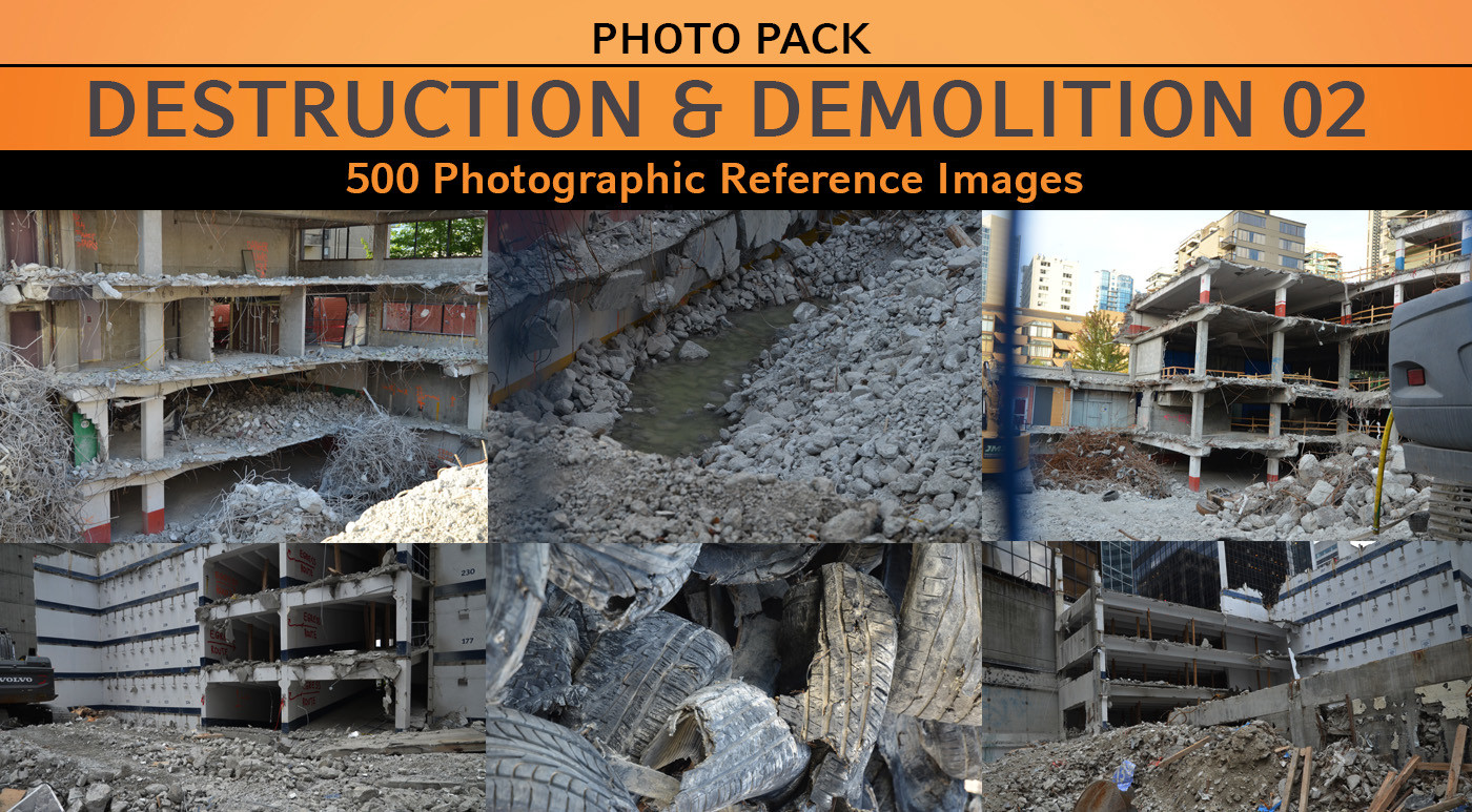 ArtStation - Destruction & Demolition 02 - 500 Photographic Reference ...