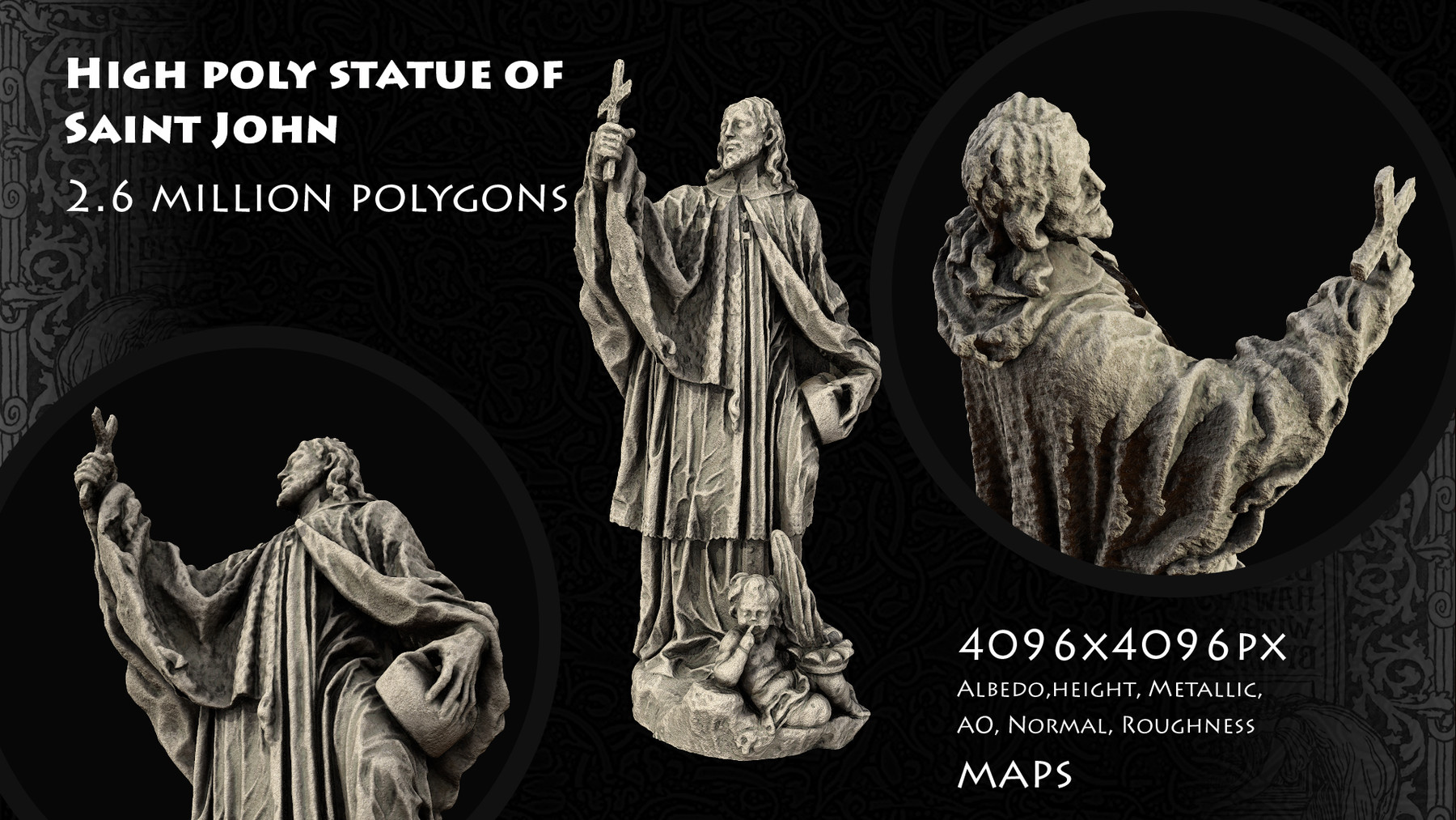 ArtStation - Saint John Statue | Resources