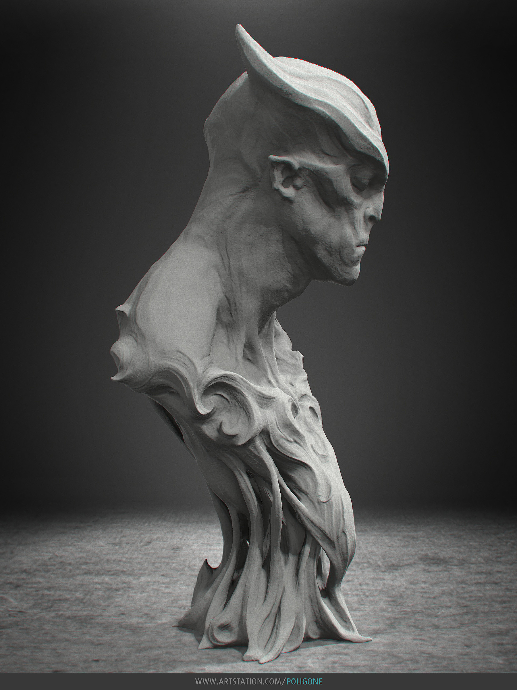 ArtStation - CALM Statue - 3D Printable | Resources