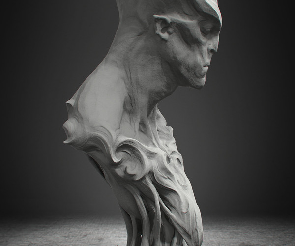 ArtStation - CALM Statue - 3D Printable | Resources