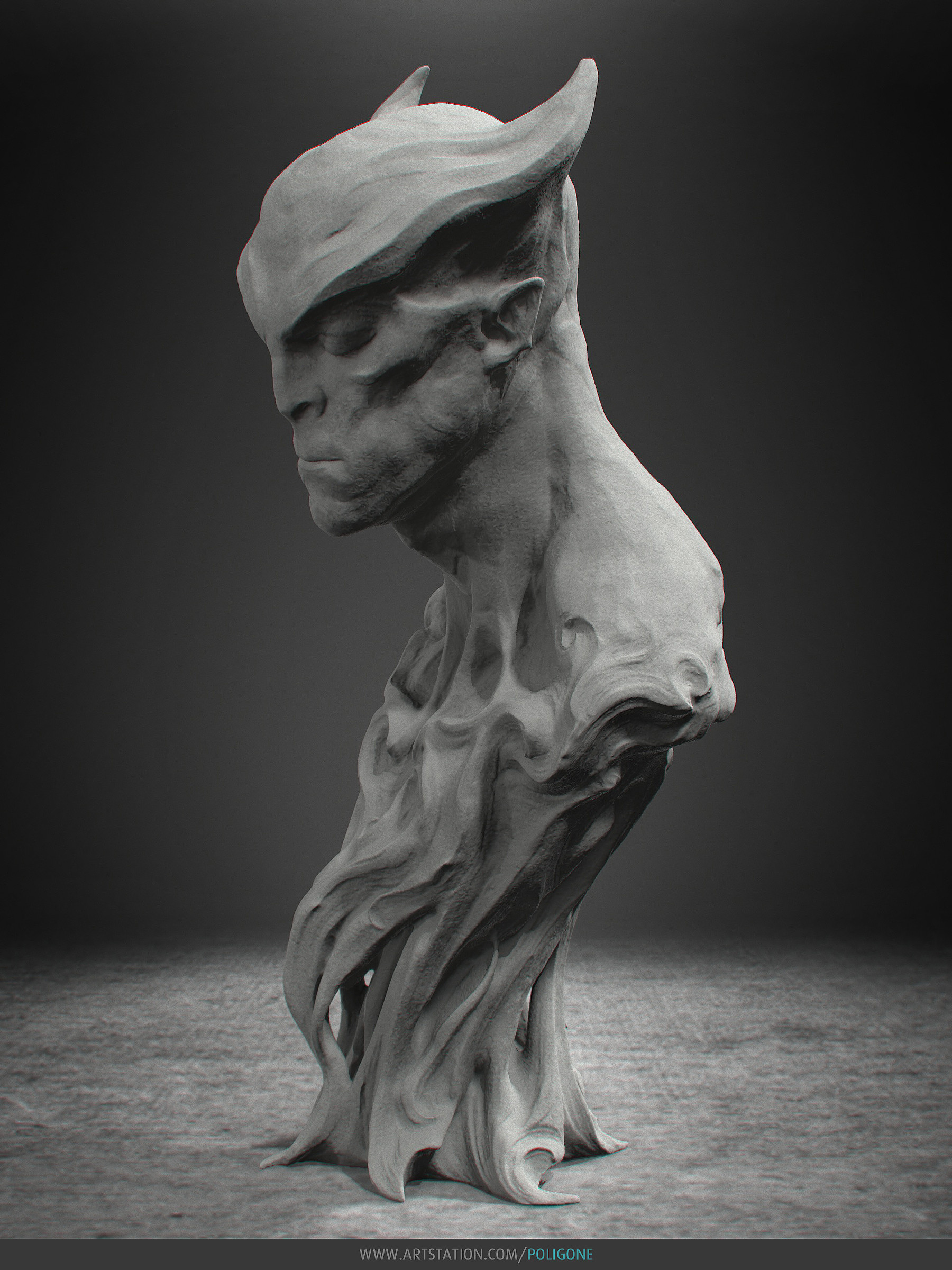 ArtStation - CALM Statue - 3D Printable | Resources