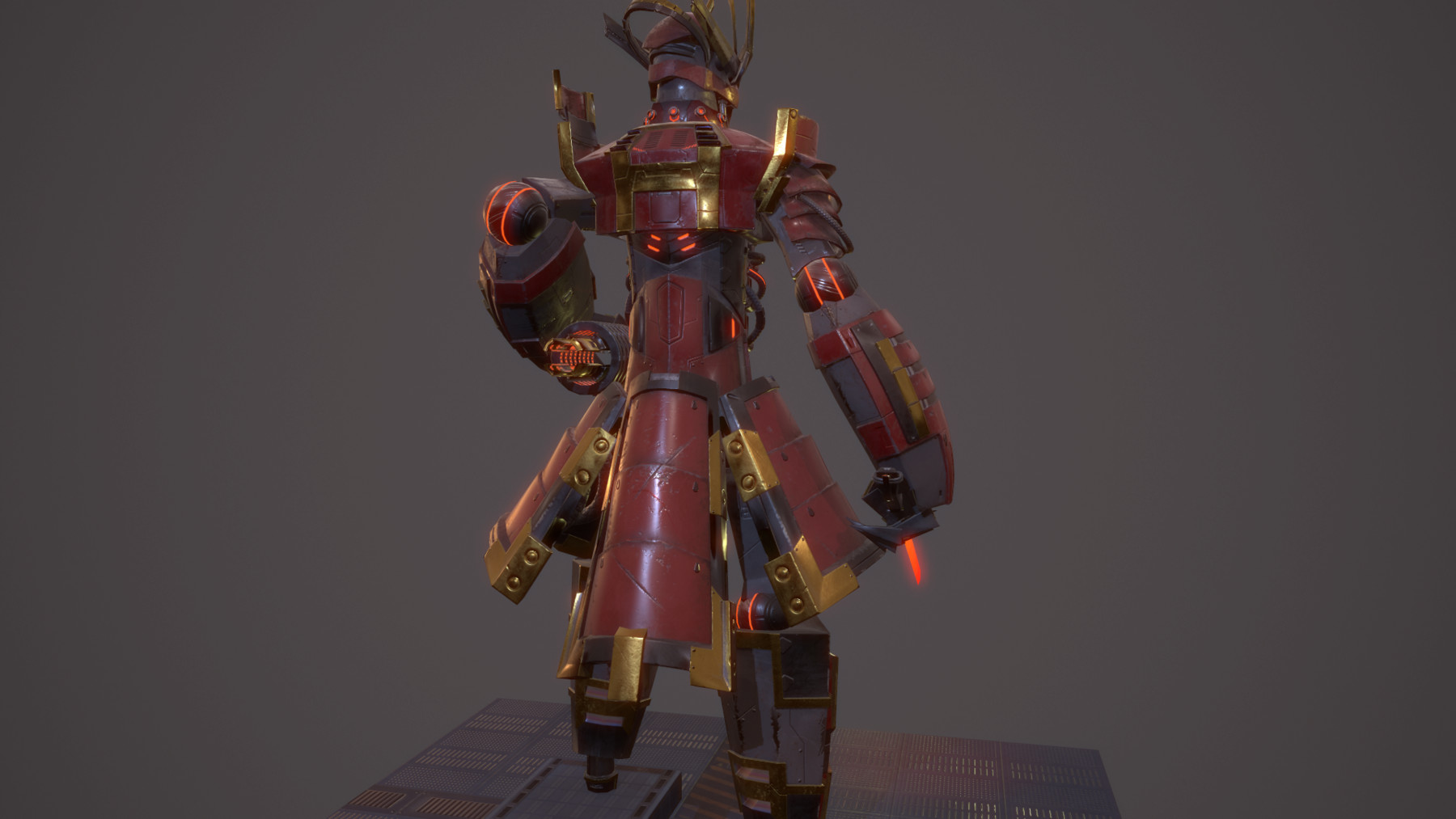 ArtStation - Samurai Mech、robot | Game Assets