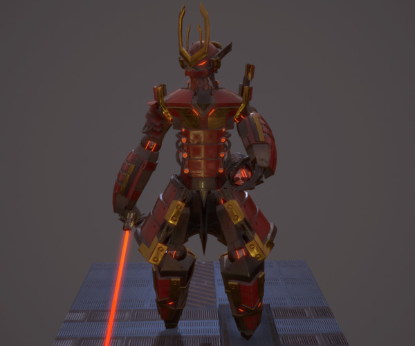 ArtStation - Samurai Mech、robot | Game Assets