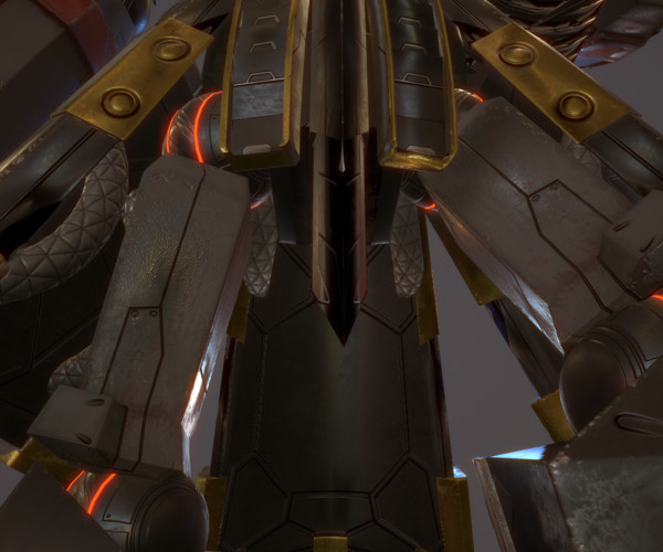 ArtStation - Samurai Mech、robot | Game Assets