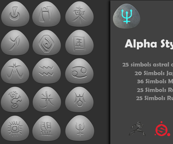 ArtStation - Alphas for games Stylized | Brushes