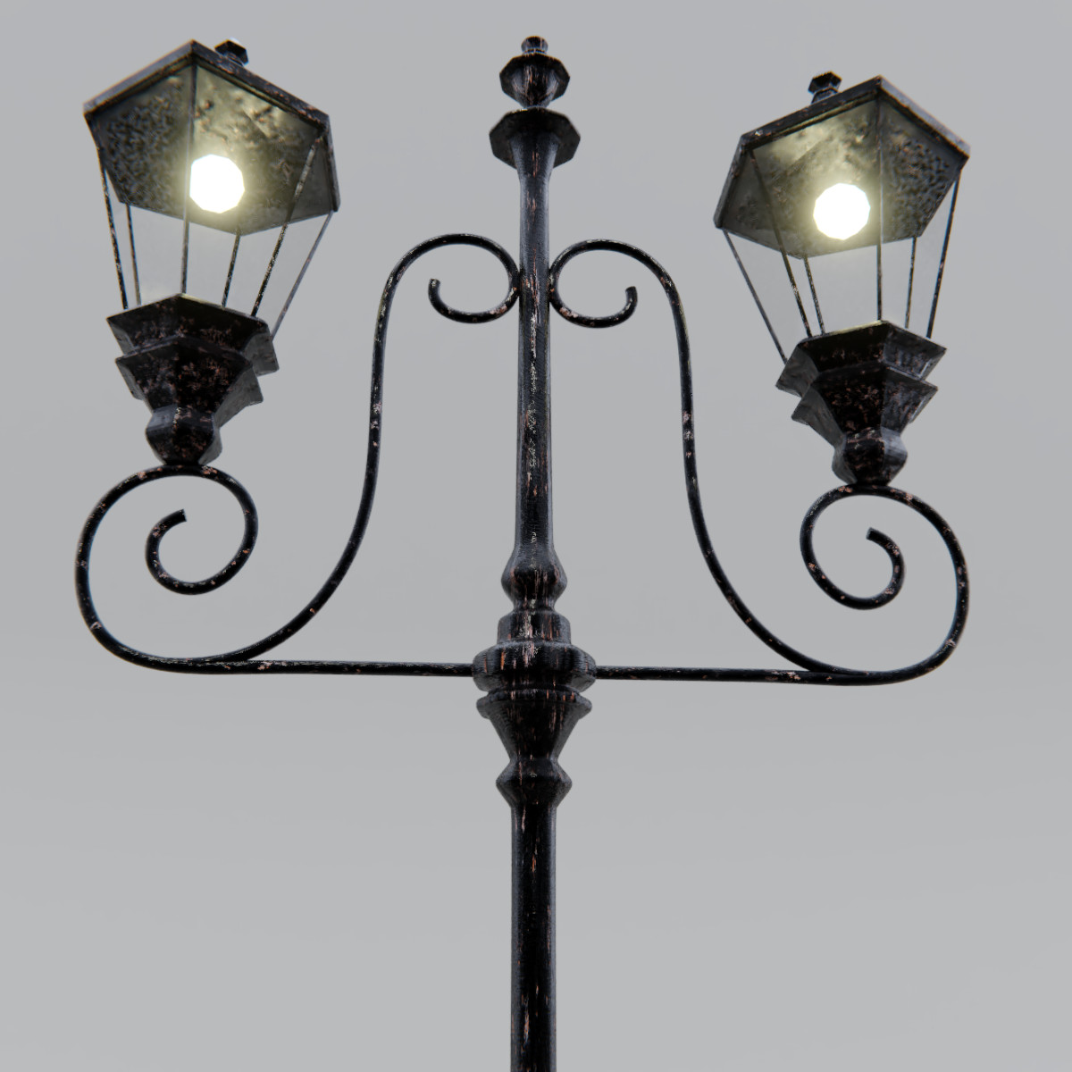 ArtStation - Old street lamp post | Game Assets