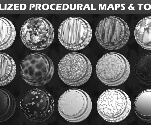 ArtStation - Stylized Procedural Maps & Tools | Brushes