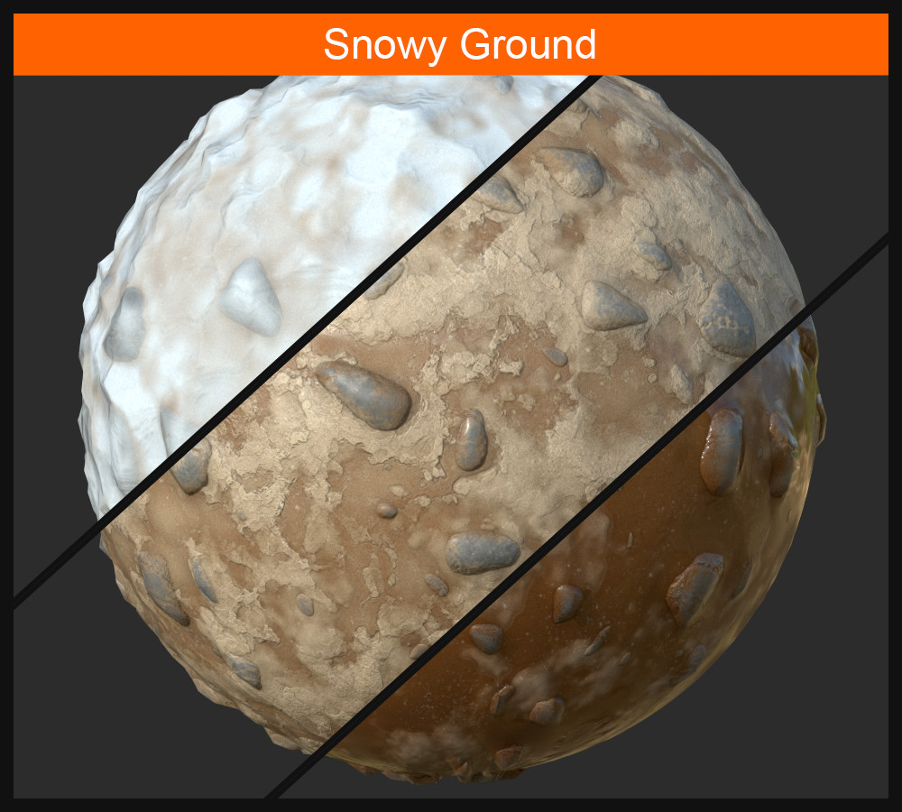 ArtStation - Substance Material: Snowy Ground | Game Assets