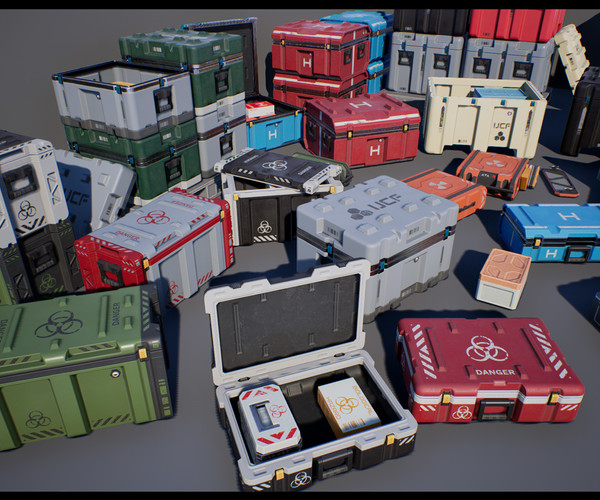 ArtStation - Sci Fi Cases Pack UE4 Unity | Game Assets