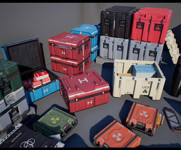 ArtStation - Sci Fi Cases Pack UE4 Unity | Game Assets