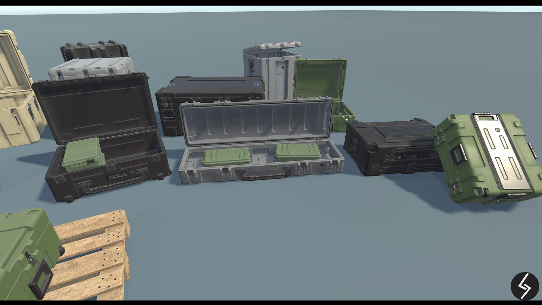 ArtStation - Military Cases Pack (UE4, Unity) | Game Assets