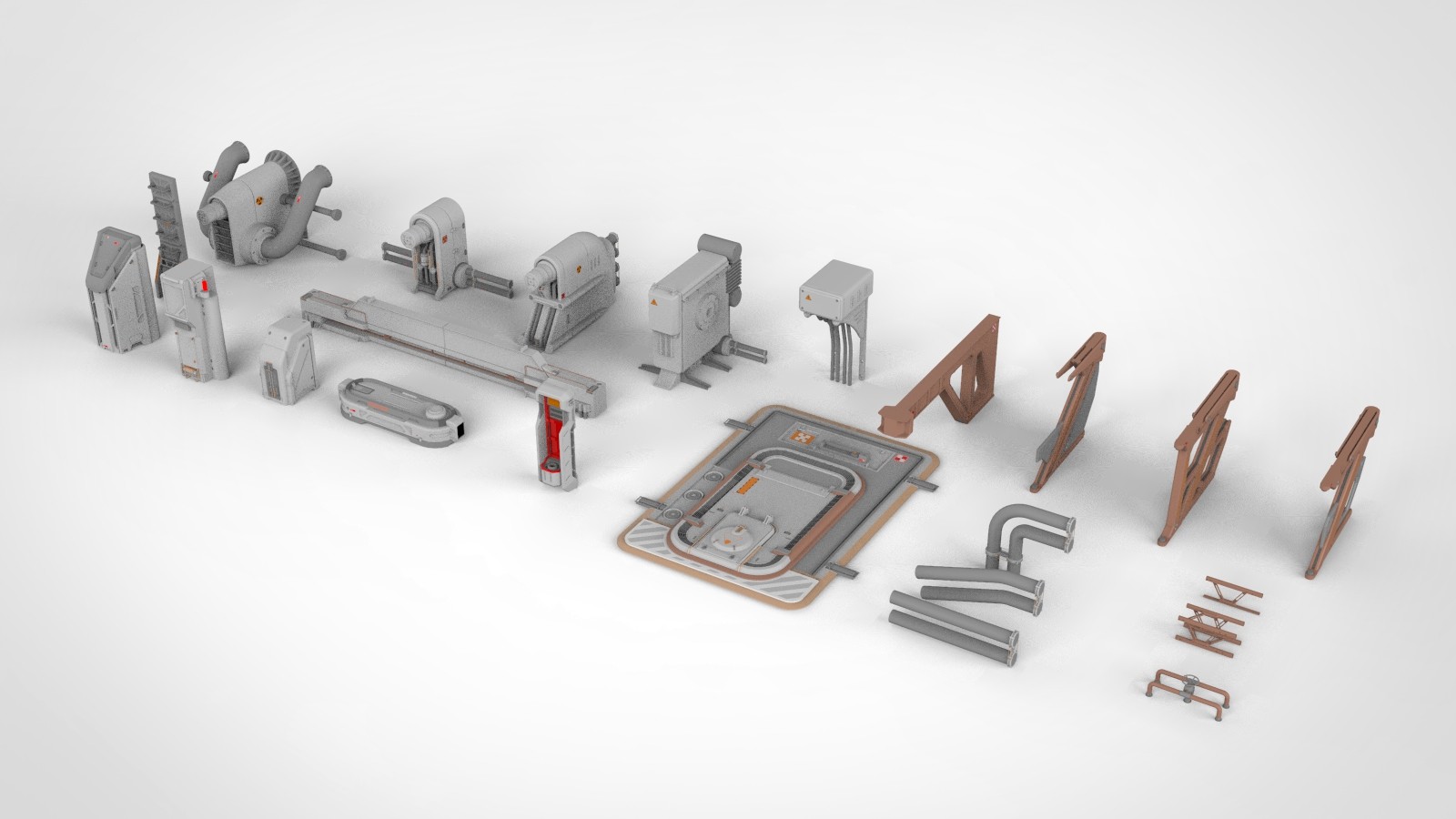 ArtStation - sci-fi Architecture kitbash 28 | Game Assets