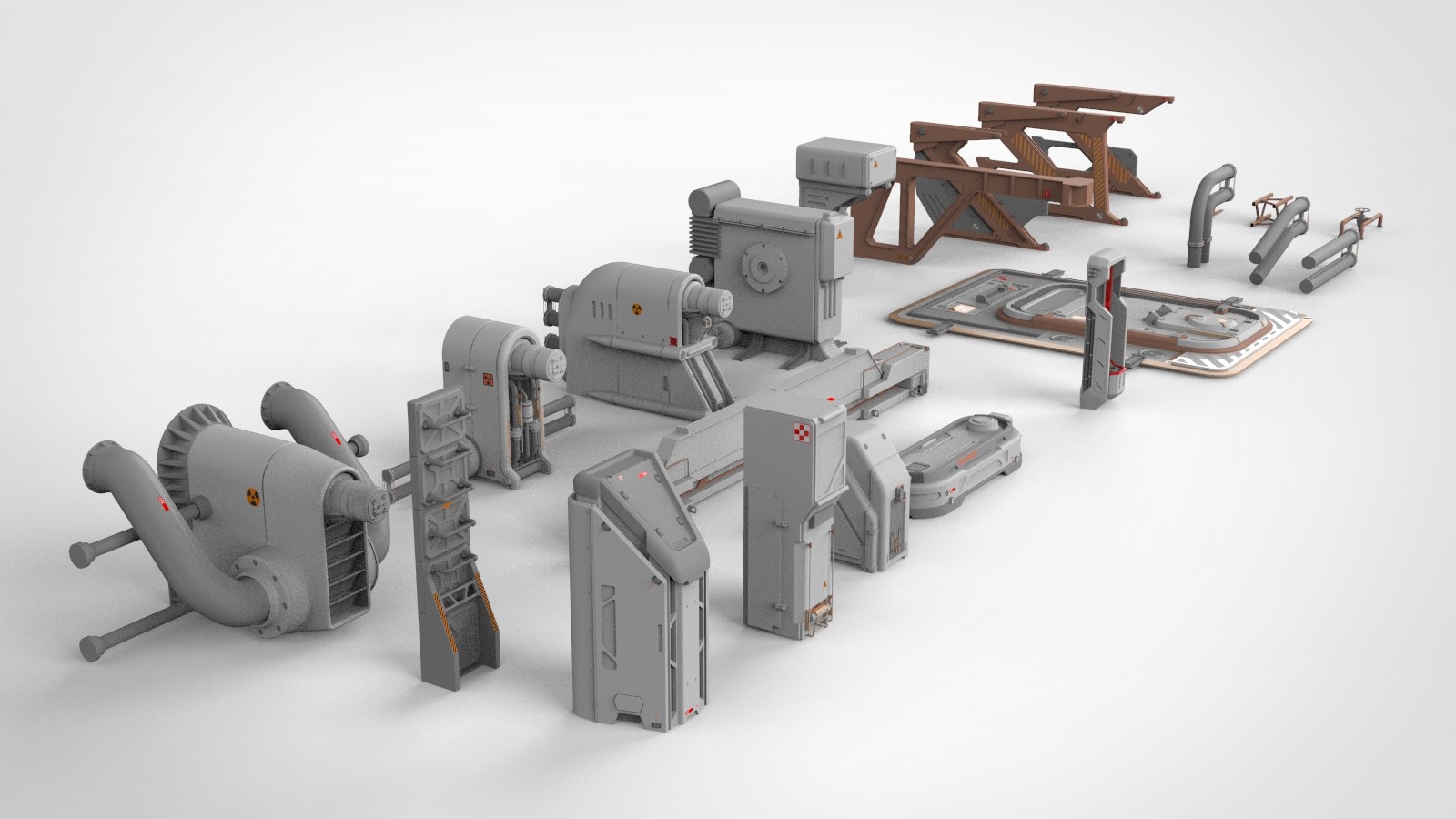 ArtStation - sci-fi Architecture kitbash 28 | Game Assets