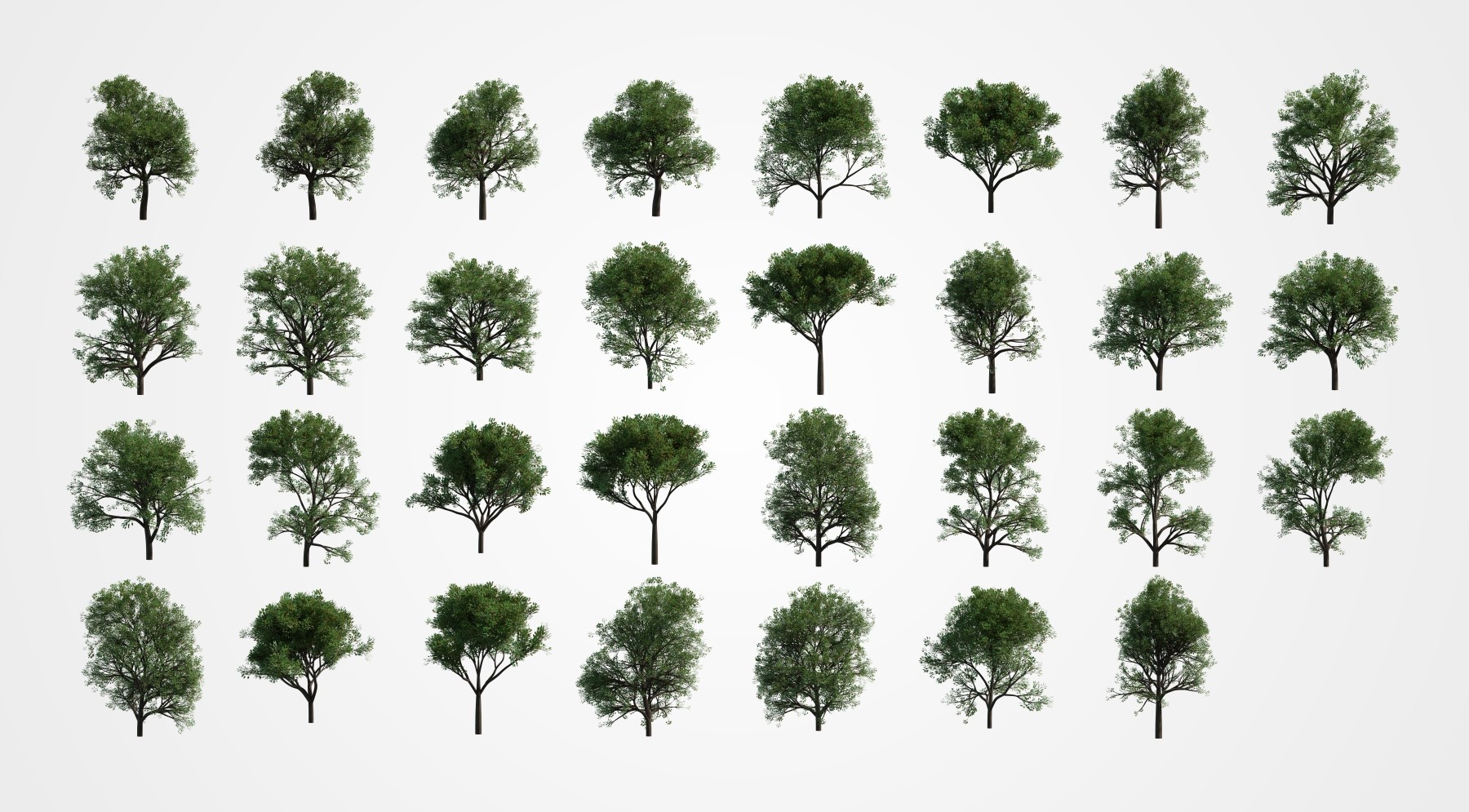 ArtStation - 31 Trees Alpha png | Resources