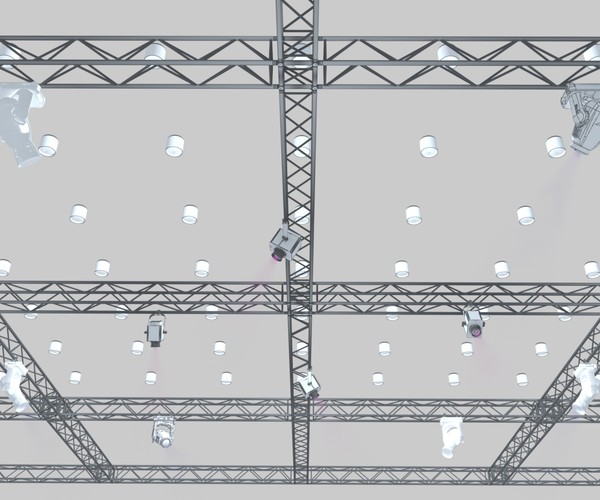 ArtStation - Big Square Truss-Stage Lights | Resources