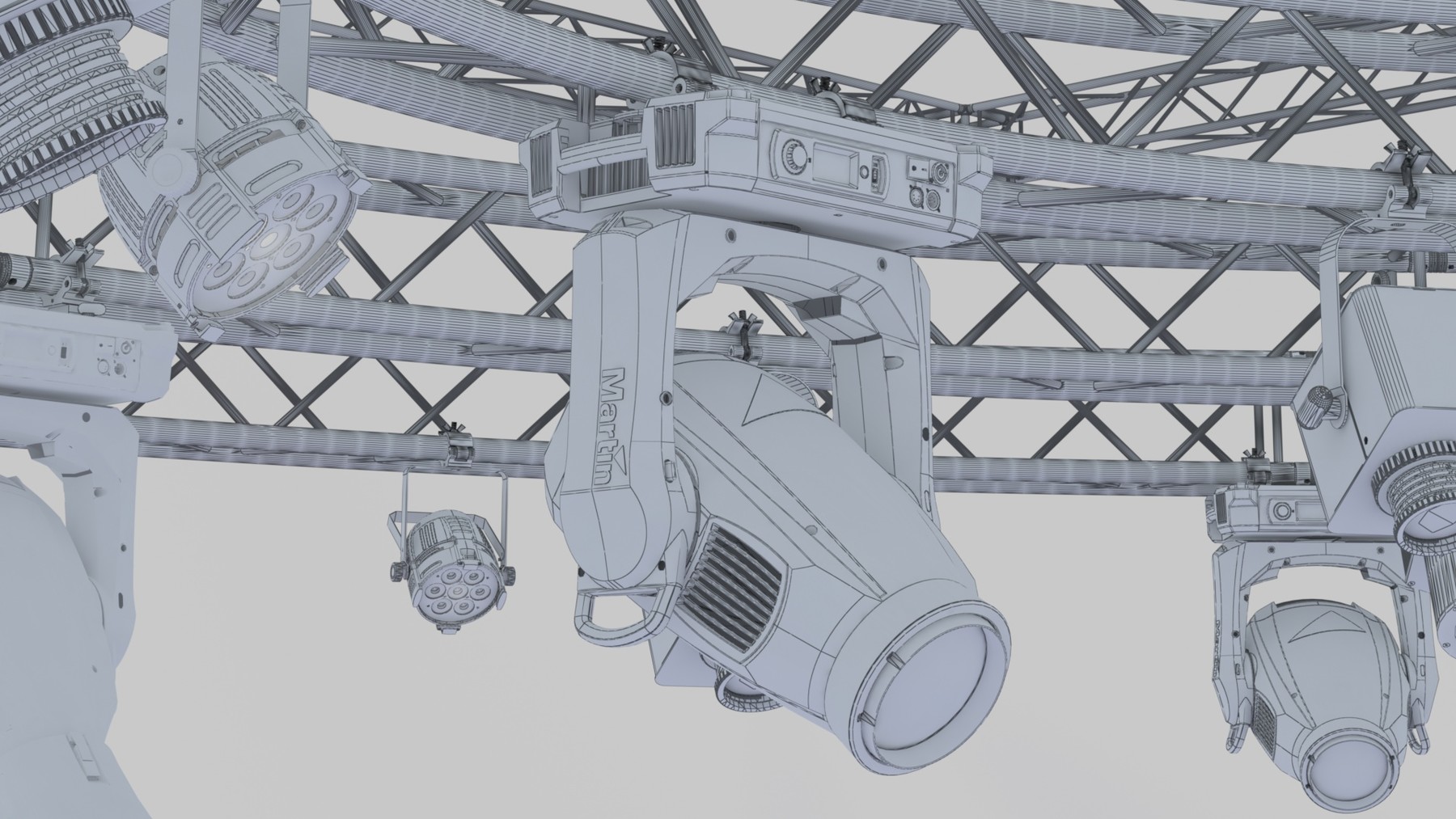 ArtStation - TV Studio Stage Truss and Lights | Resources