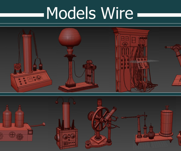 ArtStation - Mad Laboratory Models Collection for Vray | Game Assets