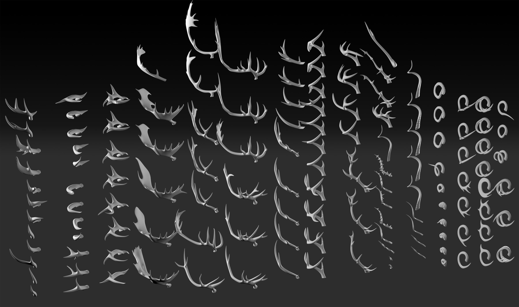 ArtStation - 3D Pack: Horns | Resources