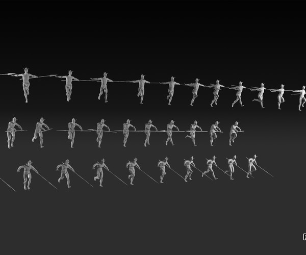 ArtStation - 3D Fighting Poses "Running" | Resources