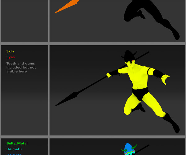 ArtStation - 3D Fighting Poses "Running" | Resources