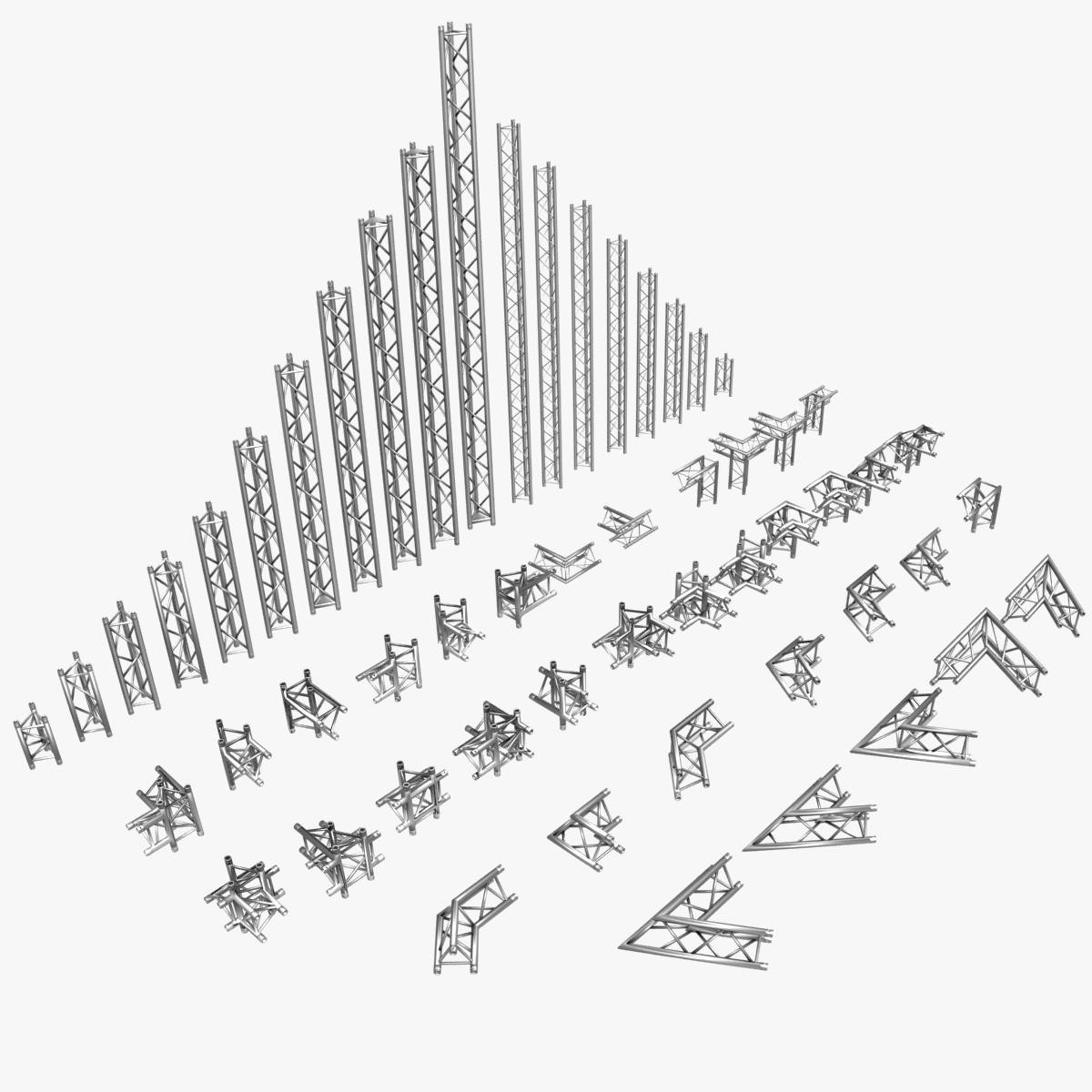 ArtStation - Triangular Trusses Collection (55 Modular Pieces) | Resources