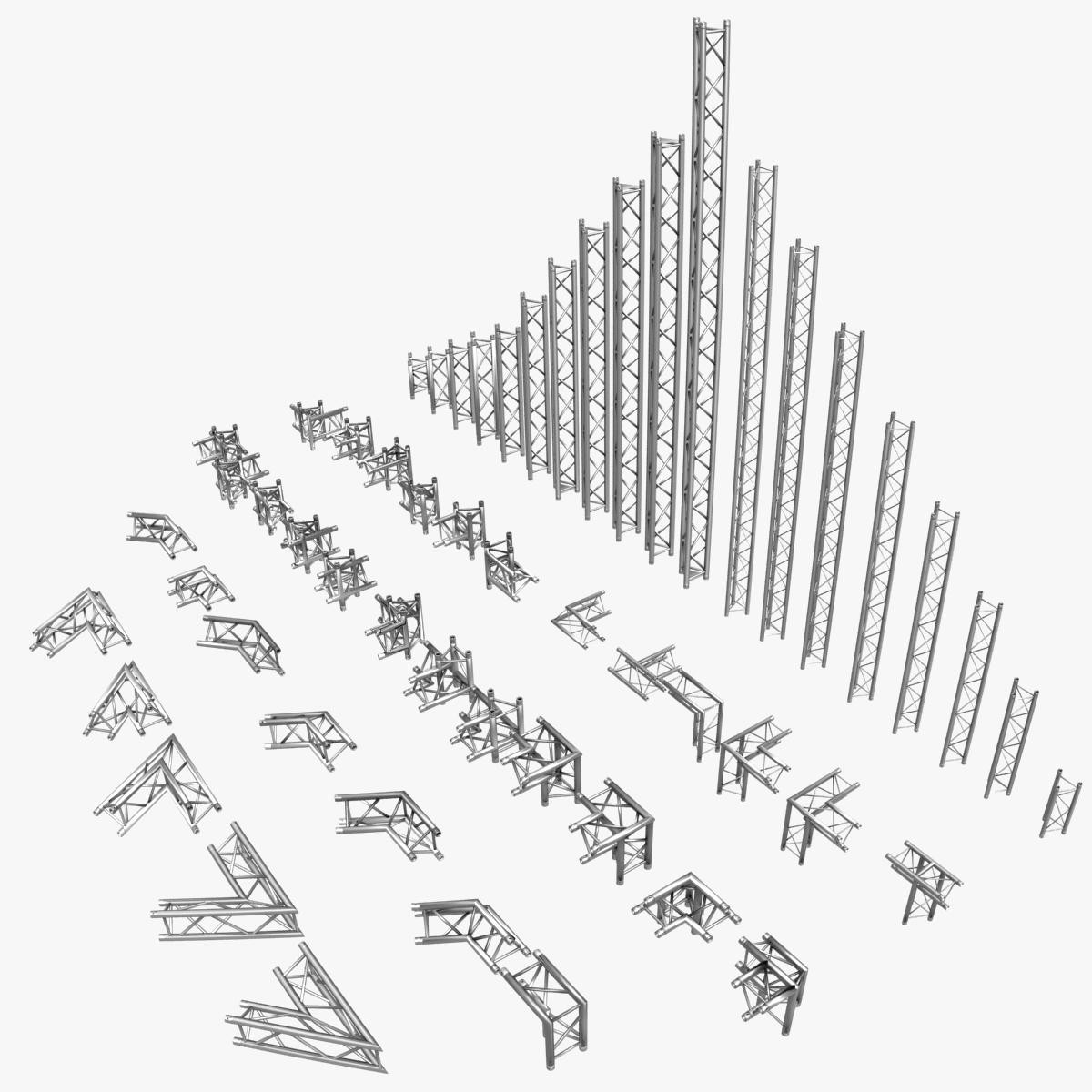 ArtStation - Triangular Trusses Collection (55 Modular Pieces) | Resources