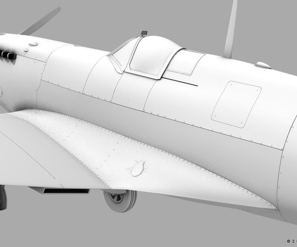 ArtStation - SUPERMARINE SPITFIRE MK IXC | Game Assets